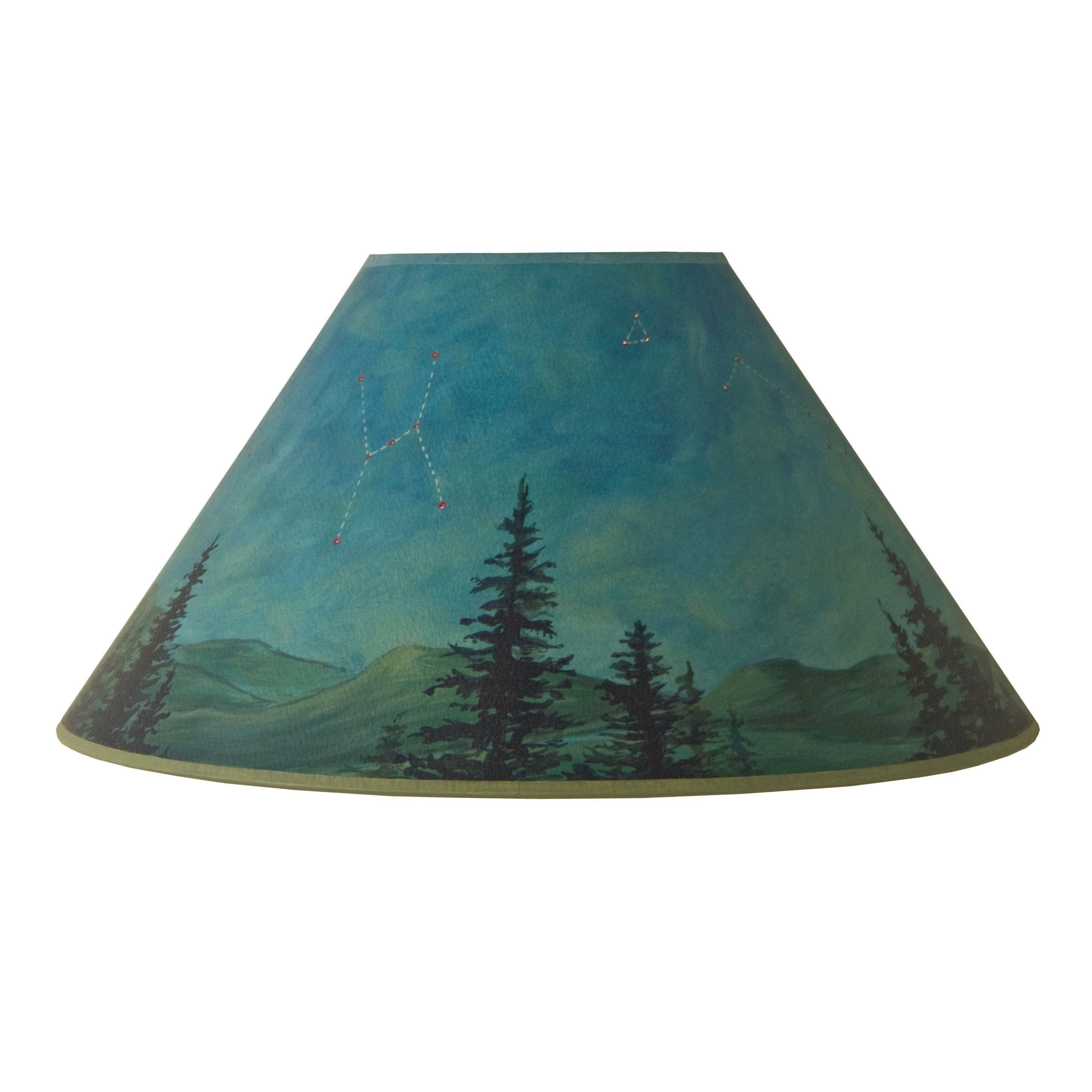 Large Conical Lamp Shade in Midnight Sky - Janna Ugone & Co