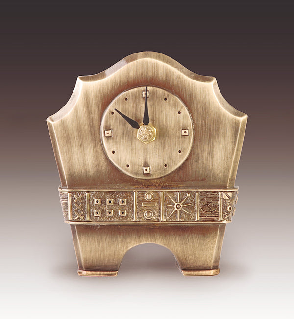 Melissa's Buddy Small Brass Clock - Janna Ugone & Co